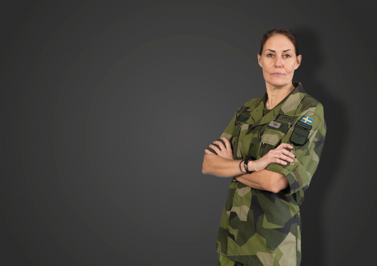 Sandra blev stabsassistent i Försvarsmakten